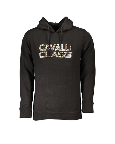Cavalli Class Brushed Logo Hooded Sweatshirt - Sweaters - I Can ...