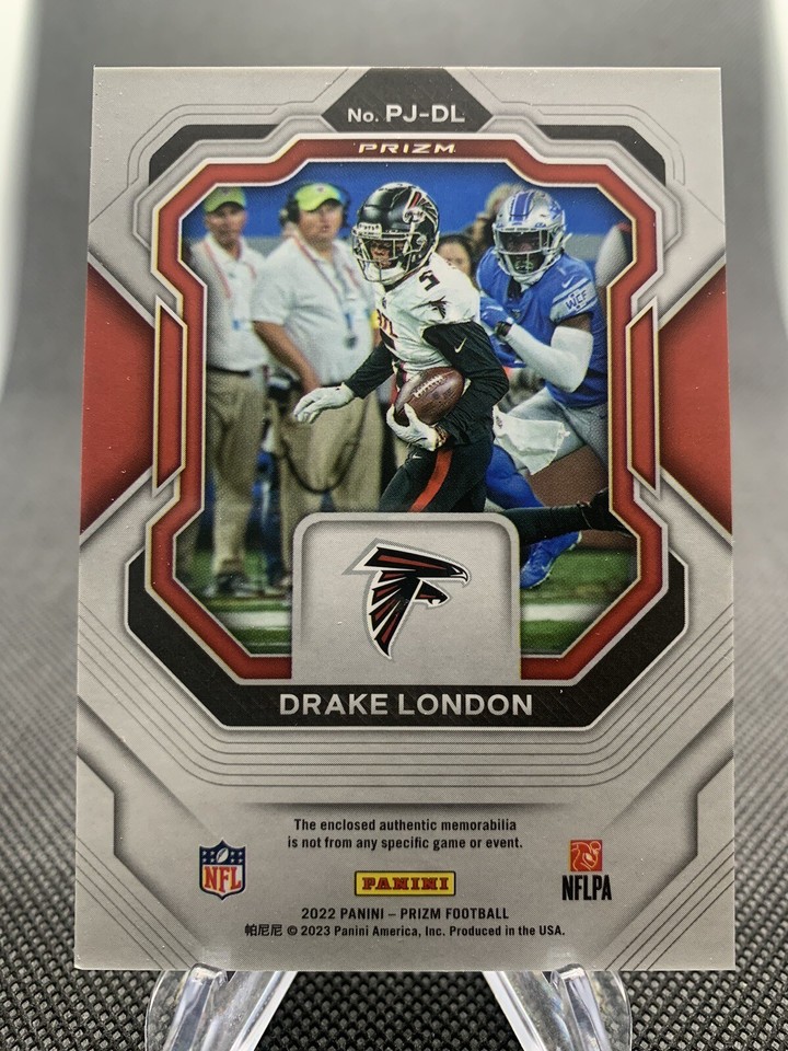2022 Prizm Drake London Silver Prizm Rookie Premier Jersey RC #PJ-DL ...