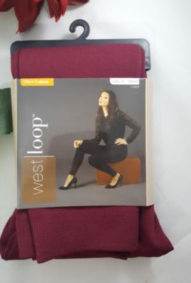 West Loop Fleece Leggings Pant Cranberry leggings ALL SIZES M/L/XL | eBay
