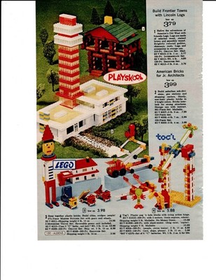 1969 BUILDING BLOCK SETS - LEGO - POWER MITE TOY TOOLS CATALOG PRINT AD ...