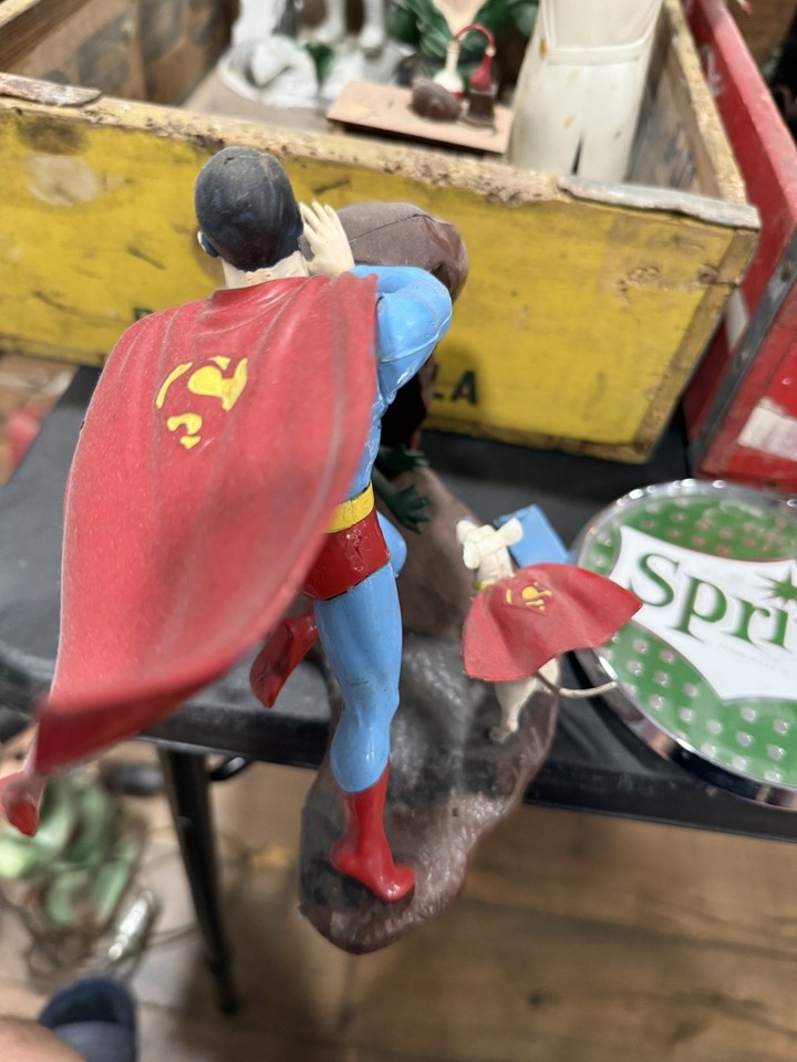 AURORA COMIC SCENES SUPERBOY AND KRYPTO MODEL KIT ASSEMBLED PAINTED ...