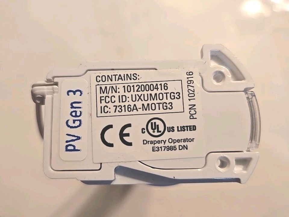 Hunter Douglas Motor Gen 3-1012000416- 1037151-Small Replacement Motor ...