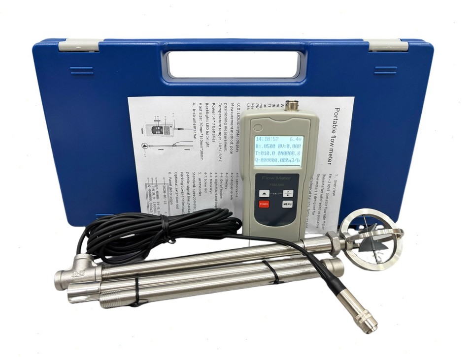 Water Flow Rate Meter Portable Water Velocity Meter with Speed 0.01-5 ...