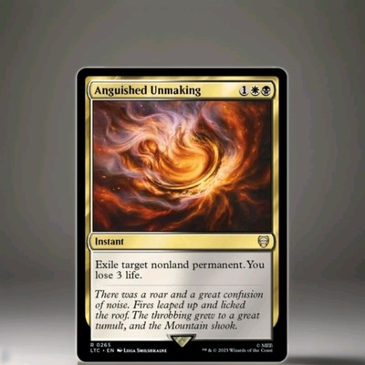 MTG - Anguished Unmaking - Commander: The Lord of the Rings: LTC #265 ...