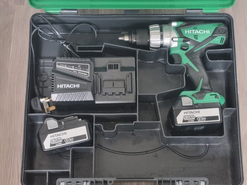 Hitachi DV18dsdl ( hikoki ) Cordless Hammer Drill 2 x batteries 5.0ah 18v | eBay UK