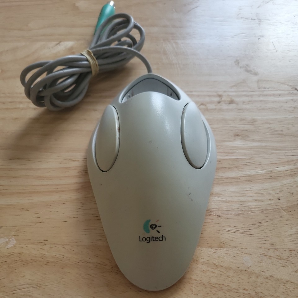 vintage Logitech Marble Mouse (model T-CM14) No Trackball | eBay UK