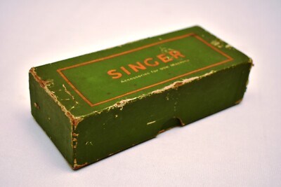 Vintage Singer Sewing Machine Accessories Box with Attachments ...