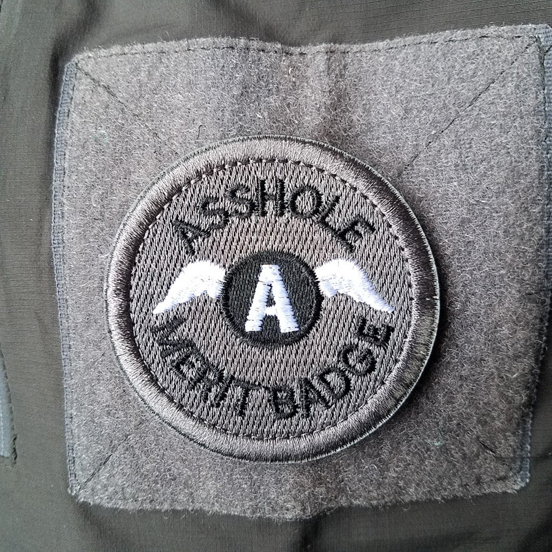 5Pcs A-hole Merit Badge Tactical Military Hook Loop Patch Embroidered ...