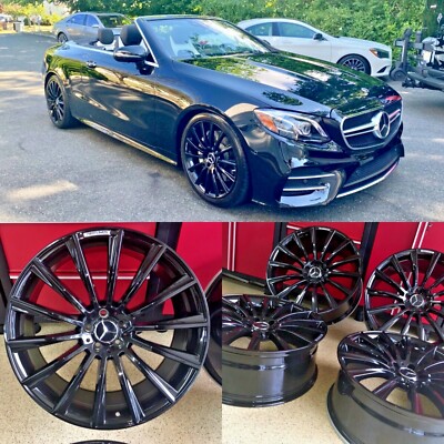 MERCEDES 19 INCH RIMS WHEELS SET 4 NEW 19/8.5 19/9.5 e300 e350 e400 AMG ...