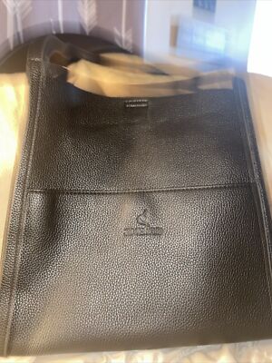 ZMBIRD Large Leather Tote Shoulder Bag Handbag Purse Black NWOT | eBay