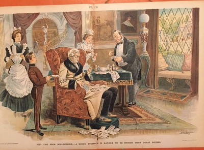 1900 Puck Centerfold- Millionaires Have Großartige Riches, Aber Poor ...