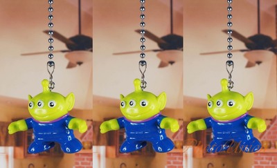 Toy Story Little Green Men Ceiling Fan Pull Light Lamp Chain K1317 Set ...
