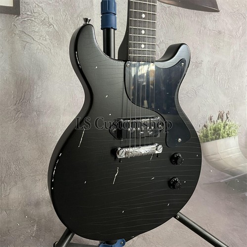 Vintage Relic LP Junior Electric Guitar P90 Pickup Solid Body Black ...