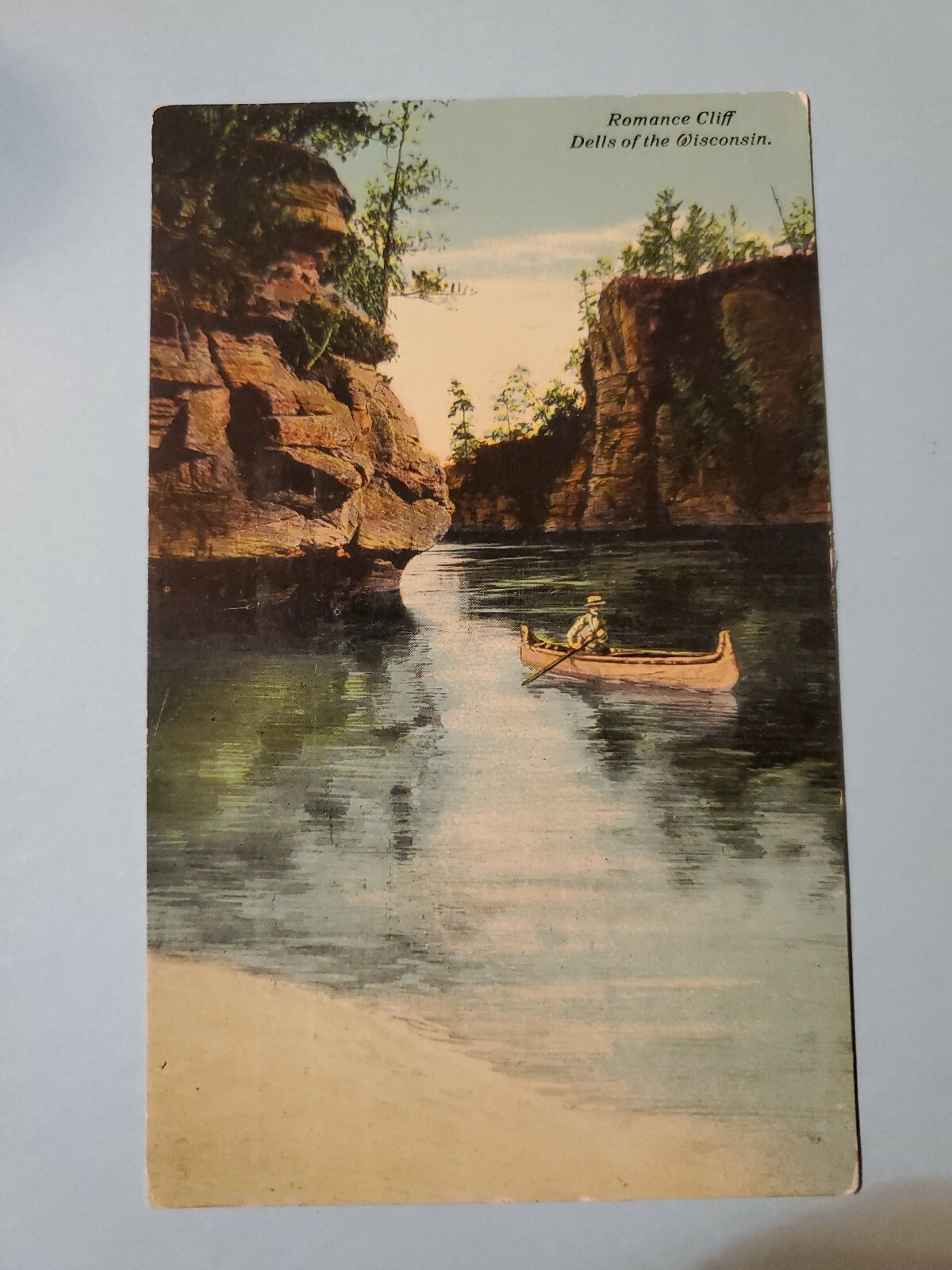 Vintage Postcard Romance Cliff Dells Of The Wisconsin River Wisconsin ...