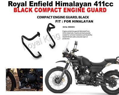 Royal Enfield Himalayan/Scram 411 "COMPACT ENGINE GUARD BLACK" | eBay