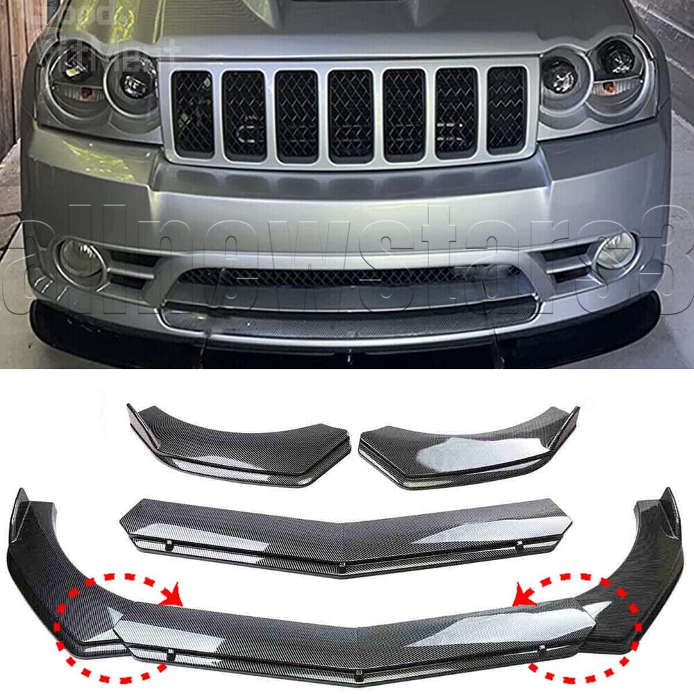 For Jeep Grand Cherokee SRT Front Bumper Lip Splitter Spoiler Kit ...