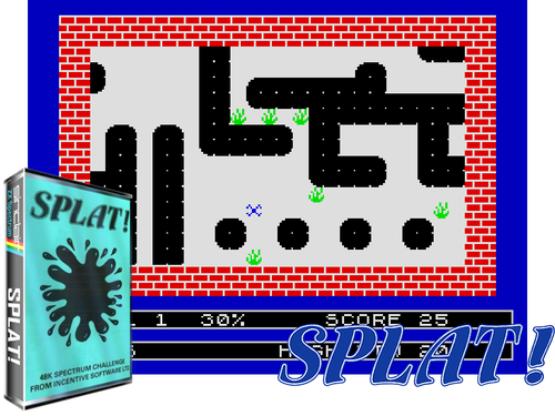 Sinclair ZX Spectrum 48K Game - SPLAT - Incentive - Tested & Working ...