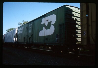Railroad Slide - Burlington Northern Box Car 1991 La Grange Illinois ...