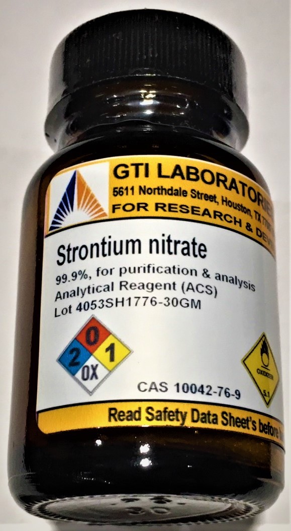 Strontium nitrate, = 99.5%, Analytical Reagent (ACS) | eBay