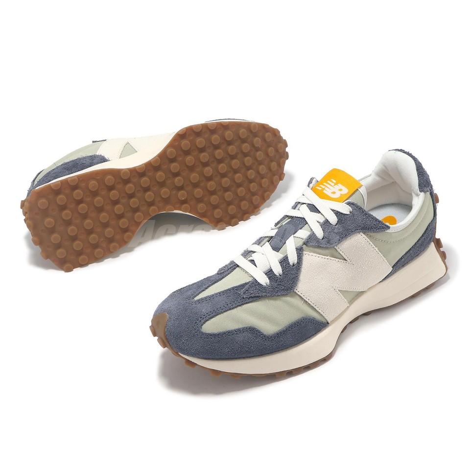 New Balance 327 NB Navy Grey Men Unisex LifeStyle Casual Shoes Sneakers ...