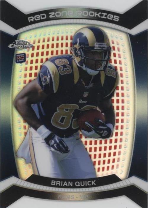 2012 Topps Chrome - Red Zone Rookies Die-Cut Brian Quick #RZDC-19 ...