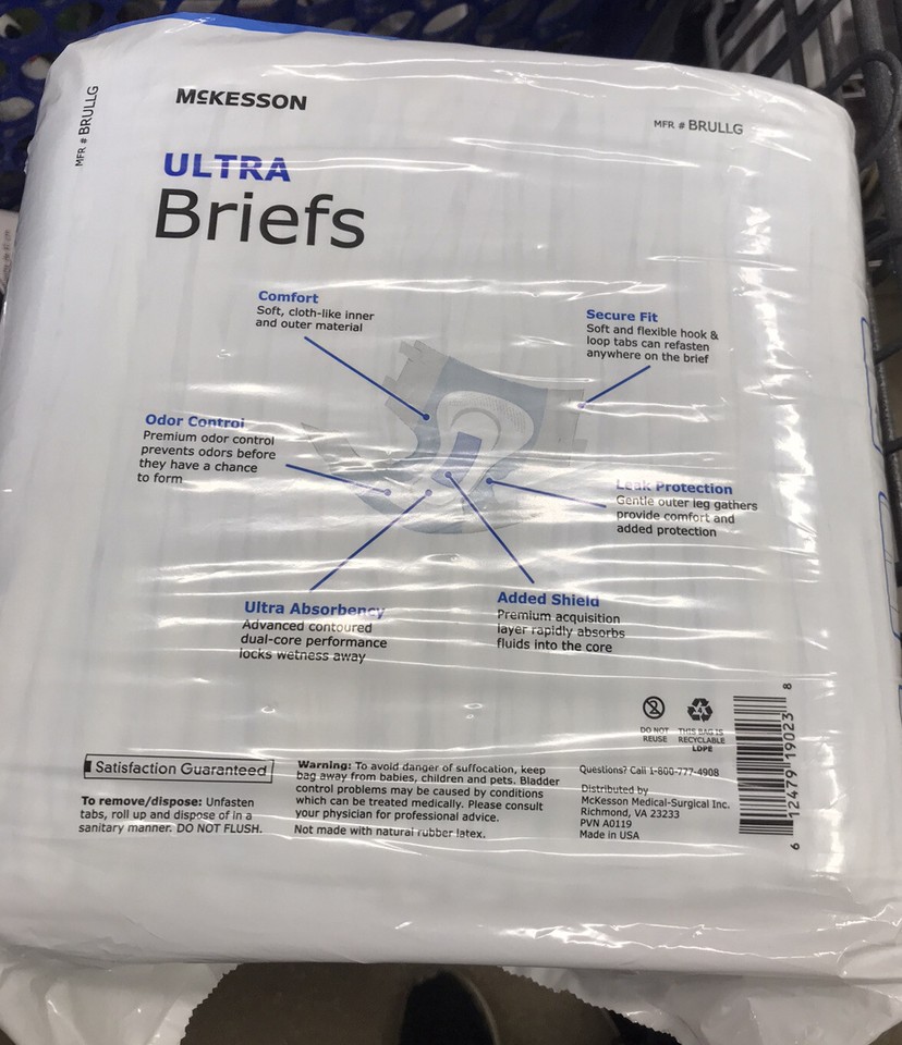 McKesson Ultra Large Disposable Diapers - 18 Pack-New Sealed! 45-58 IN ...
