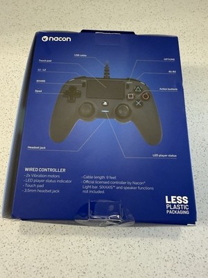 Nacon Wired Controller For PlayStation 4 PS4 and PC, Black Sealed | eBay