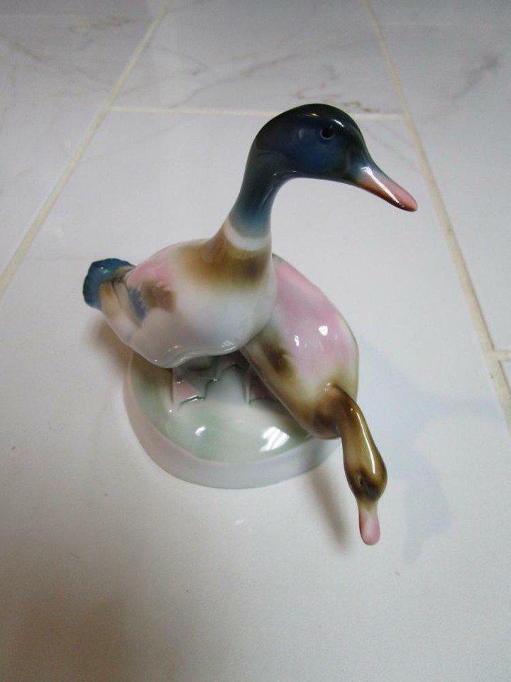 "Zsolnay Pecs" Hungary Blue Birds Blue Tit Ducks Figurines Art Deco ...