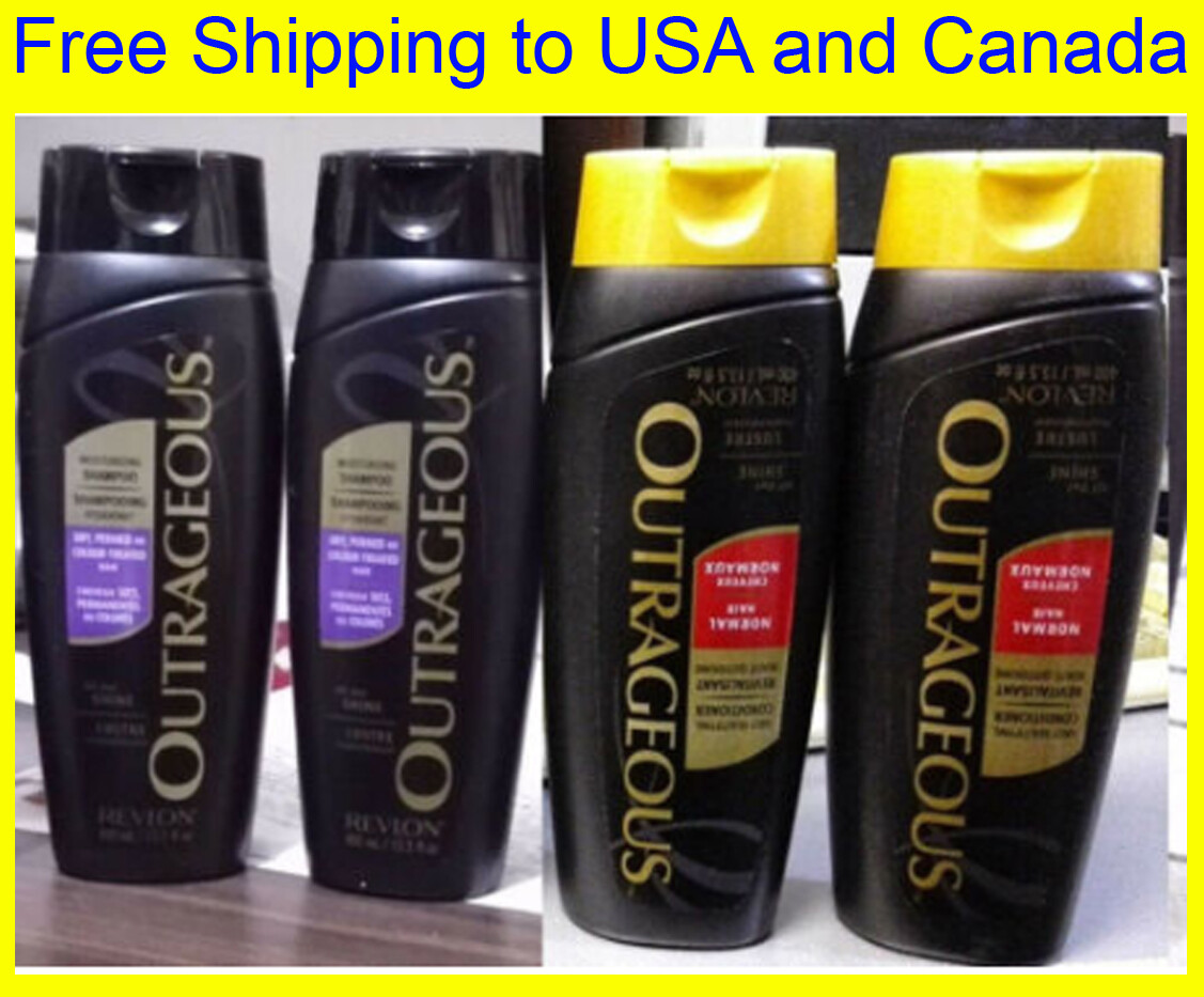 Revlon Outrageous Moisturizing Shampoo & Shine Conditioner, LOT OF 4 ...