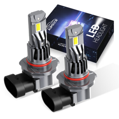 9012 HIR2 10000K LED Headlight Bulbs Kit High Low Beam Super Bright ...