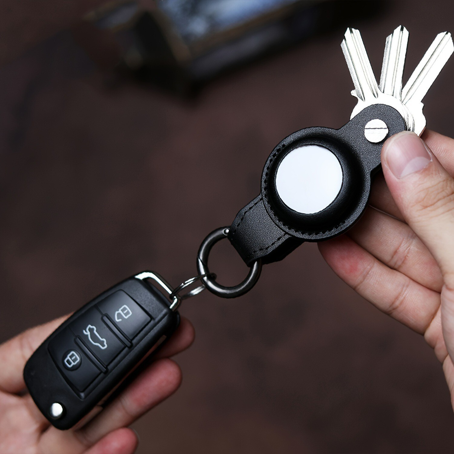 Compact Key Organizer Keychain Keyholder for Airtag,Keyring Key Chain ...