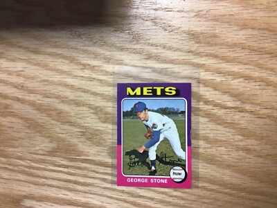 1975 Topps Baseball George Stone New York Mets Mini Card #239 | eBay