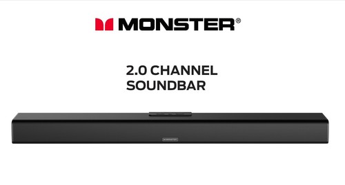 Monster Wireless Bluetooth Home 2.0 Ch Soundbar/Speaker Optical/HDMI MT ...
