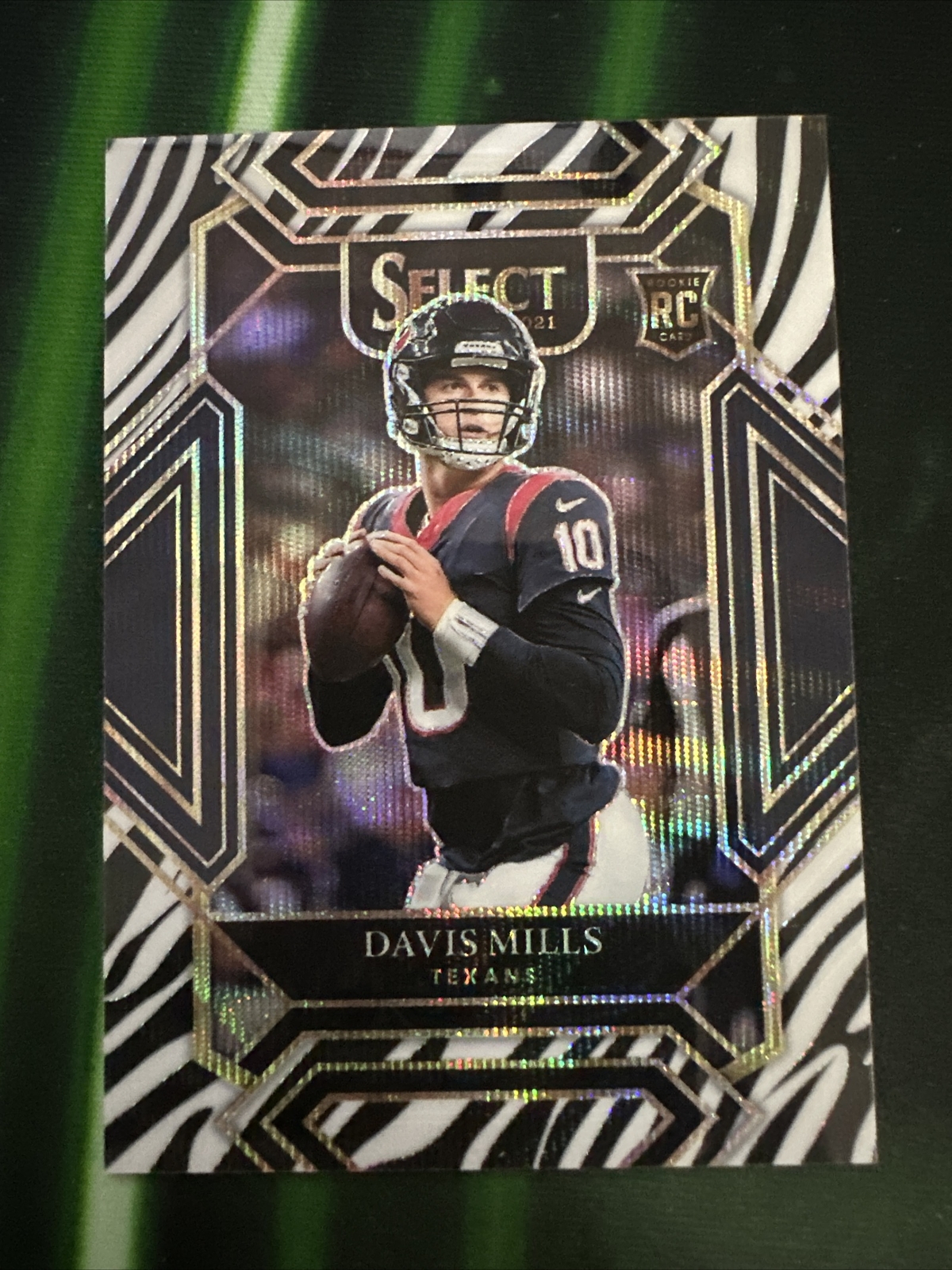 2021 Panini Select Davis Mills Zebra Club Level Prizm #265 | eBay