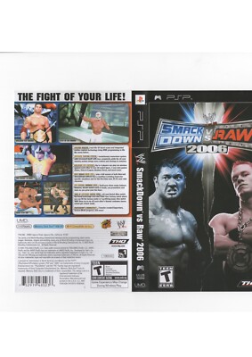 WWE Smackdown VS Raw 06 PSP ARTWORK ONLY Authentic | eBay