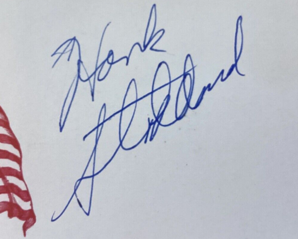 Announcer WTMJ TV 4 HANK STODDARD Personally Autographed Signed Card ...