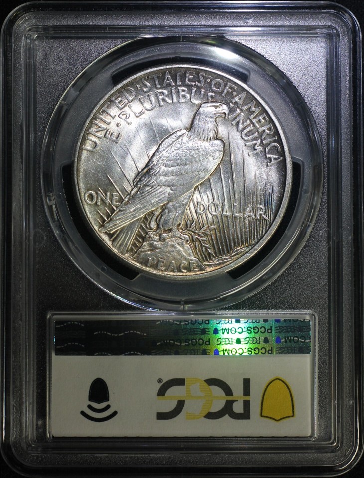 1921 Peace Silver Dollar PCGS AU58 High Relief Key Date Low Mintage ...