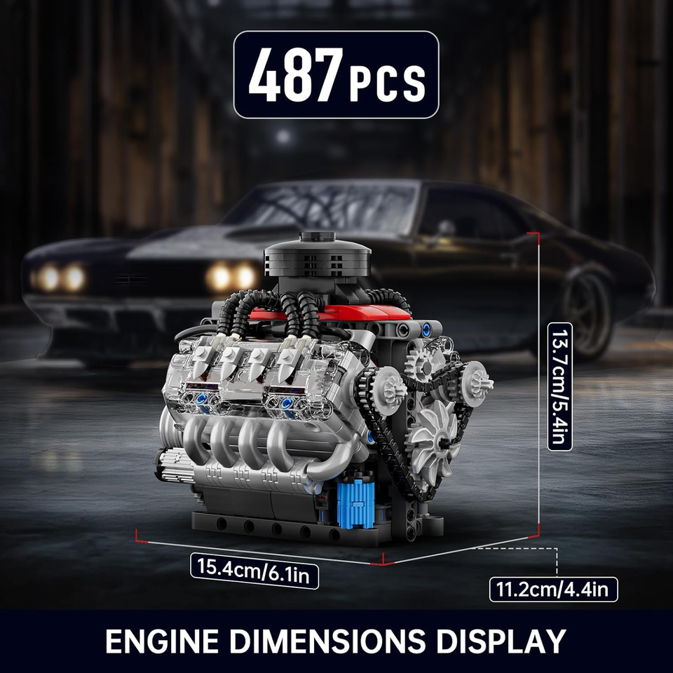 Mini V8 Engine Kits That Runs, Build Your Own Visible Car Motor ...