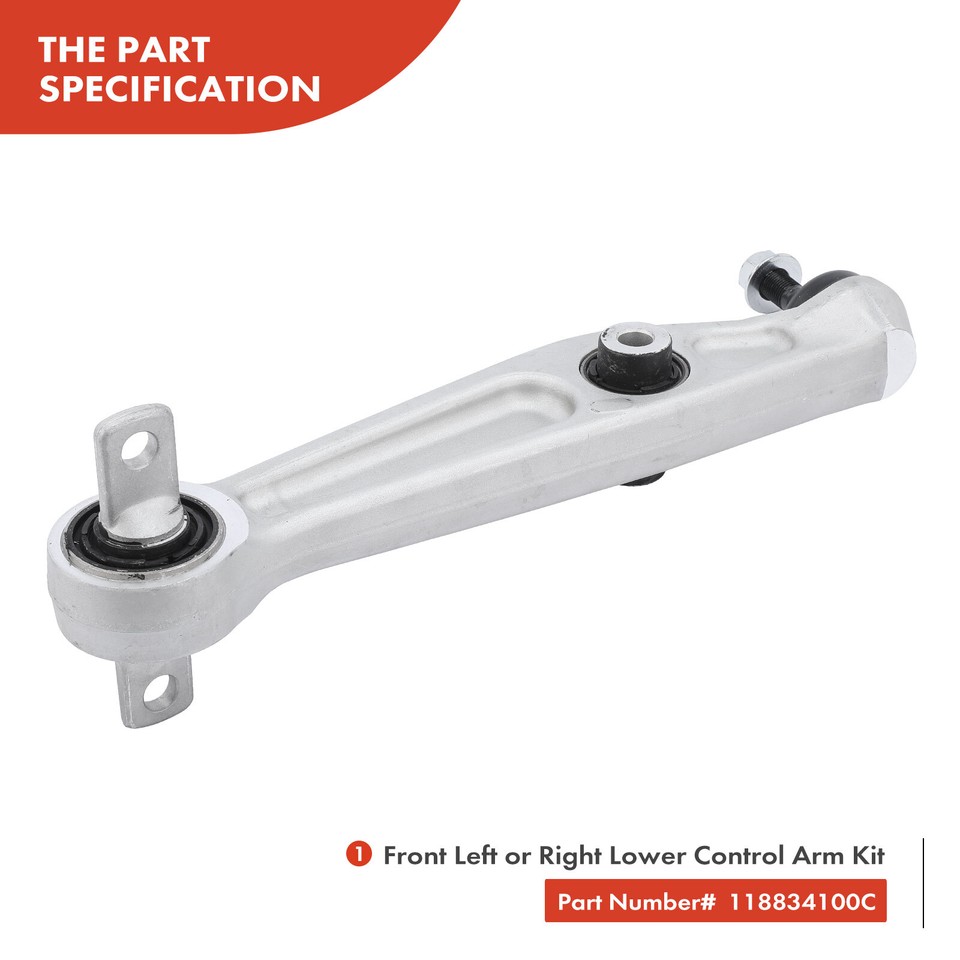 Front LH or RH Lower Control Arm w/ Ball Joint for Tesla Y 2020 2021 ...