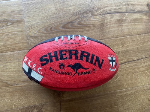 Sherrin Ruby Football Kangaroo Brand - St. K.F.C Kilda Saints Excellent ...