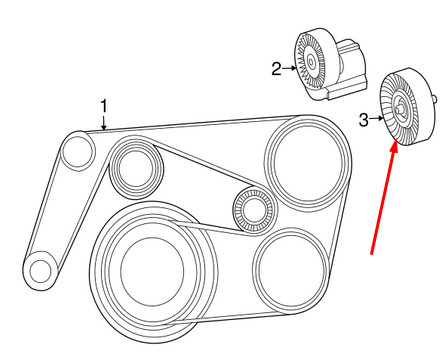 Mercedes-Benz C-class W203 Belt Tensioner Pulley A2712060019 OEM for ...