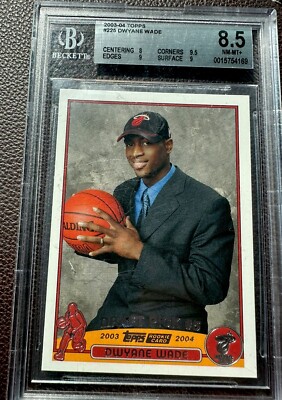2003-2004 Topps Draft Dwayne Wade BGS 8.5 HOF ROOKIE CARD 💎🔥🔥 | eBay