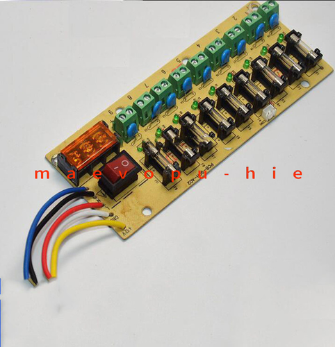 12V 9 CH Switch Power Splitter Plate with Fuse for 5A 10A 15A 20A Power ...