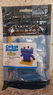 USJ Cookie Monster Nanoblock Universal Studios Japan Limited (Mini Lego ...