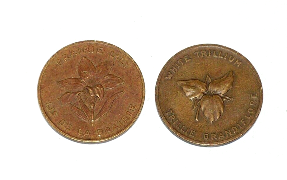 Lot of 2 Canadian Commemorative Tokens Saskatchewan & Ontario Coins ...