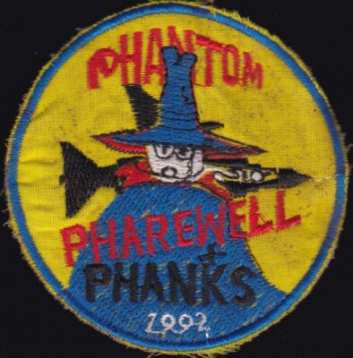 USN USAF F-4 Phantom Farewell Phanks 1992 Patch #7 | eBay