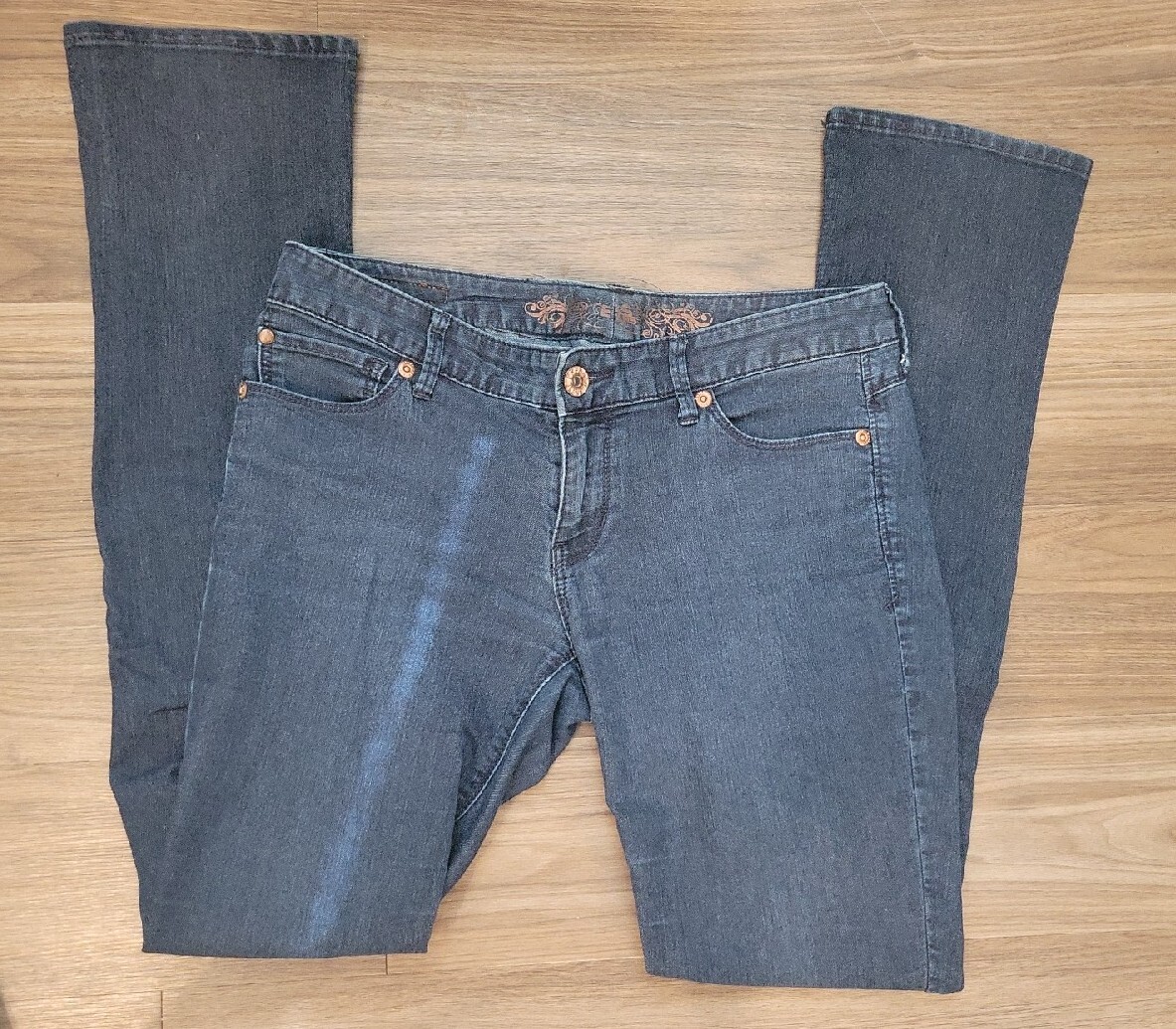 Express Jeans Size US 4 Denim Skyscraper Stella Regular Fit Low Rise ...