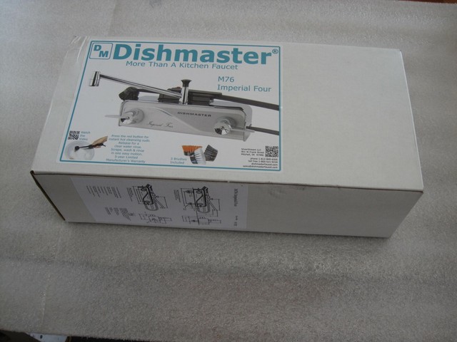 Dishmaster M76 Imperial Four Kitchen Faucet Vintage Prerinse Chrome for ...