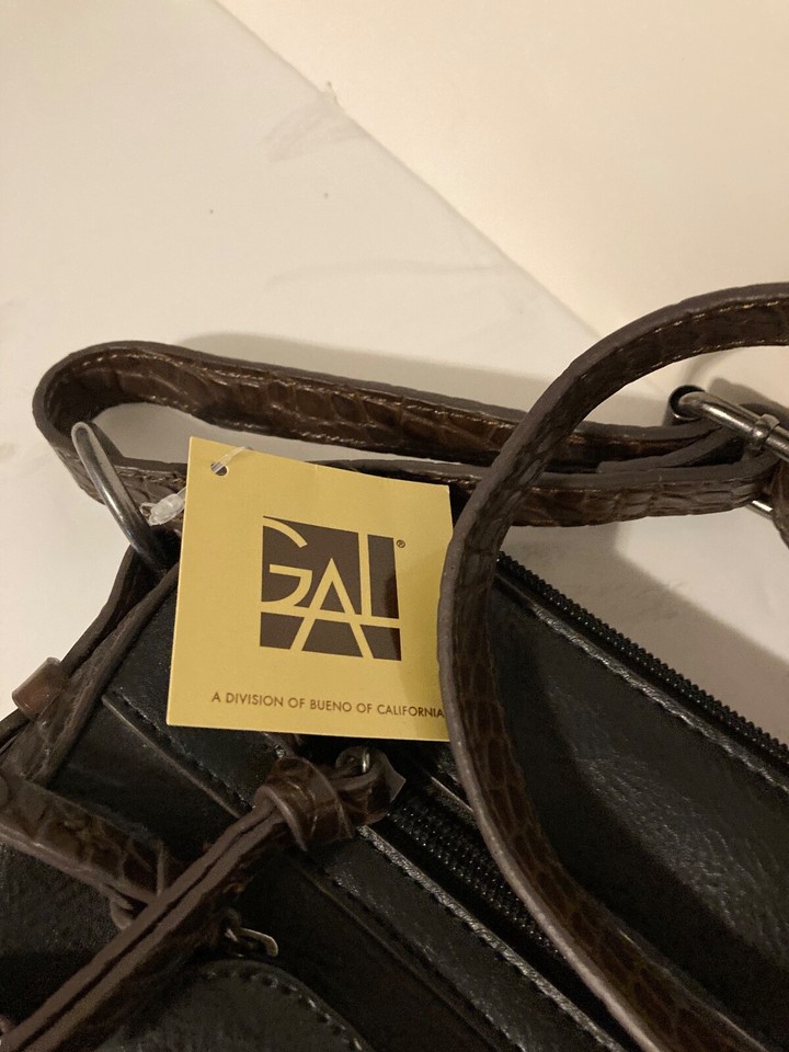 NWT Bueno of California "GAL" Crossbody/Shoulder Bag/Purse Black w ...