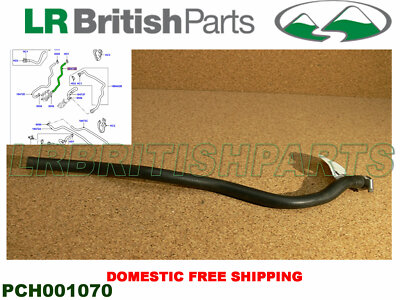 GENUINE LAND ROVER HEATER WATER HOSE RANGE ROVER 03-05 PCH001070 USED ...